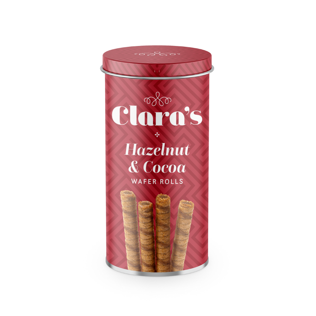 Clara's Hazelnut & Cocoa Wafer Rolls 130g – Whateverbrands