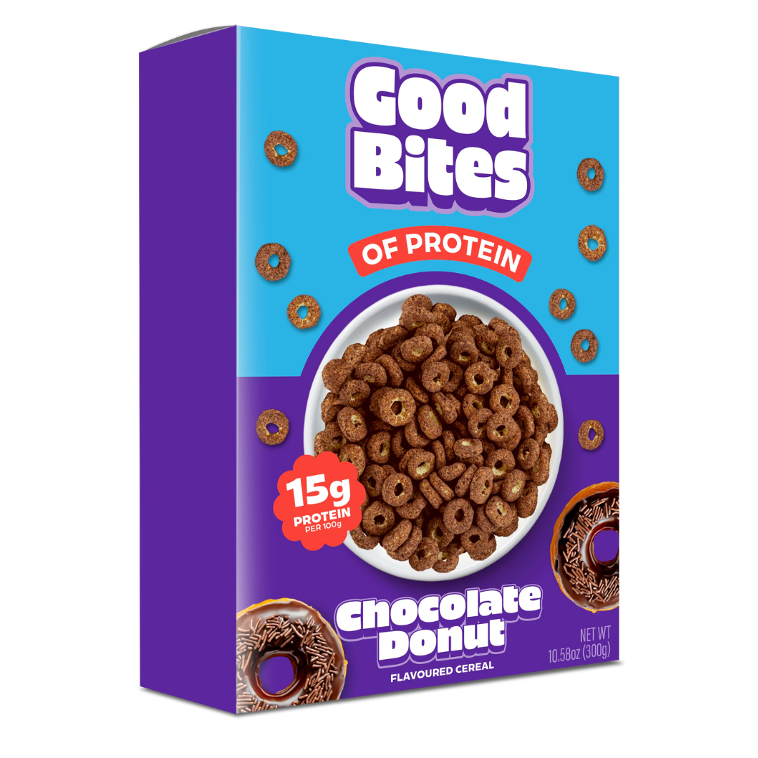 Good Bites of Protein Chocolate Donut Cereal 300g – Whateverbrands