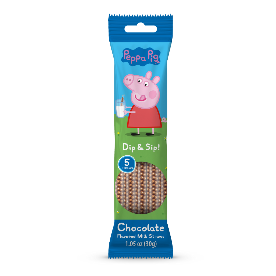 Peppa Pig Dip & Sip Milk Straws Chocolate – Whateverbrands